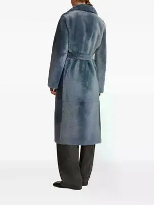 YVES SALOMON Belted Shearling Coat