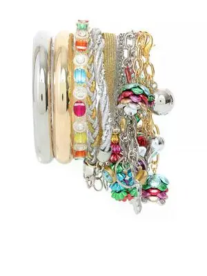 AMIR SLAMA Bijoux Charm Beaded Bracelet - Multicolour