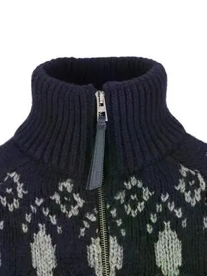 Loewe Patterned Zip Sweater