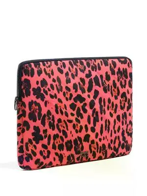 Bimba Y Lola Leopard-print Laptop Sleeve - Pink