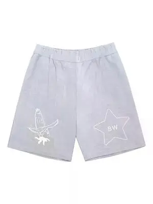 SAINTWOODS Graphic Track Shorts