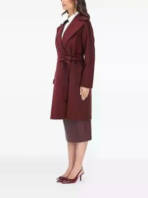 Max Mara Belted Coat - Red