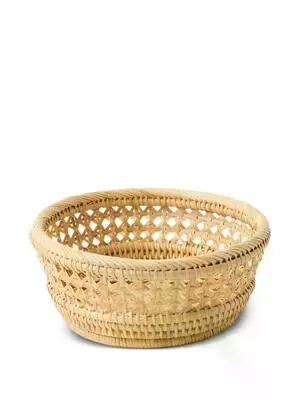 CABANA Woven Sabbia Round Bread Basket - Brown