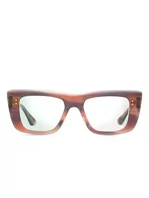 Dita Mahine Square Eyeglasses - Brown