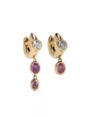 UNIFORM OBJECT 18k Yellow Tusk Sapphire Earrings - Gold