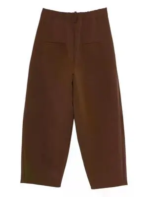 ALYSI Wide-leg Trousers - Brown