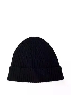 Officine Générale Logo-patch Beanie - Blue