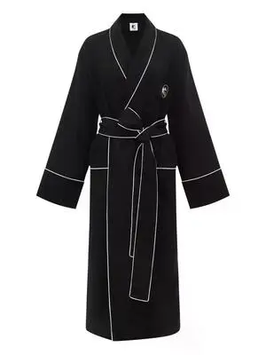 Sleeper Paros Linen Robe - Black