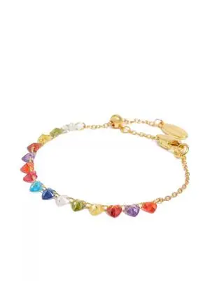 Bimba Y Lola Heart Motif Crystal Bracelet - Gold