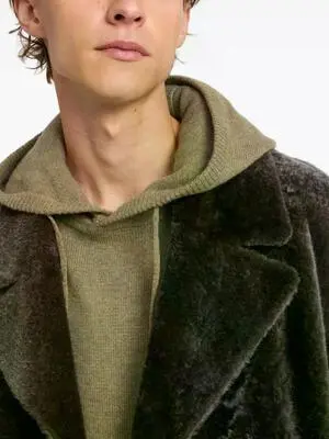 YVES SALOMON Double-breasted Shearling Coat