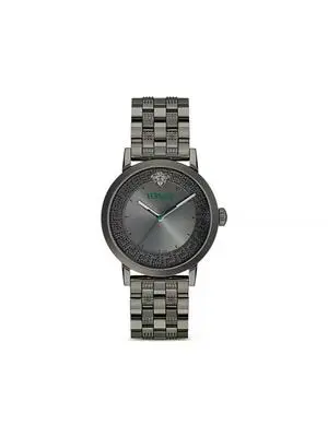 Versace Greca-pattern 40mm Bracelet Watch - Grey