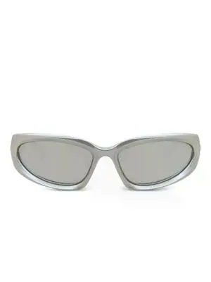 Balenciaga Biker-style Sunglasses - Silver