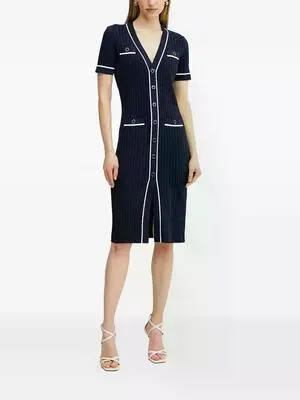 Luisa Spagnoli Ribbed Button-front Dress