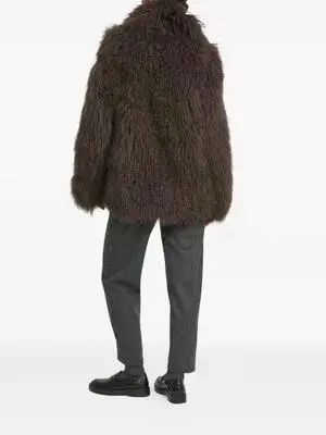 YVES SALOMON Lamb Shearling Pea Coat