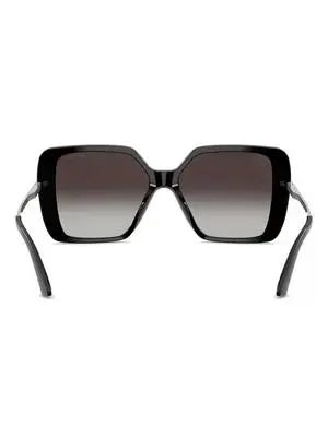 JIMMY CHOO Embellished Geometric-frame Sunglasses