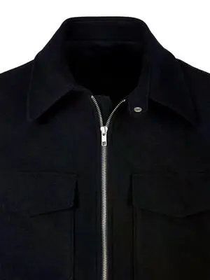 STUDIO TOMBOY Chest-pocket Zip-up Jacket - Blue
