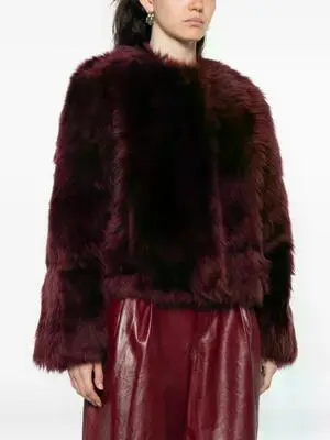 Simkhai Natasha Faux-fur Jacket - Red