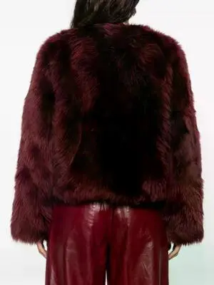 Simkhai Natasha Faux-fur Jacket - Red