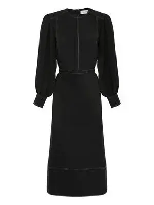 Yves Salomon Round Neck Day Dresses