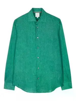 Paul Smith Long-sleeve Linen Shirt - Green