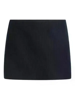 Khaite Jett Pinstripe Mini Skirt - Blue