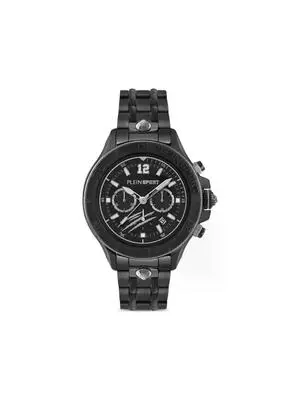 PLEIN SPORT Warrior Tech 48mm Chronograph Watch - Black