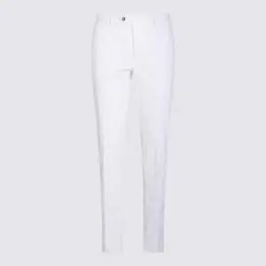 PT TORINO Virgin Wool Slim Pants - White