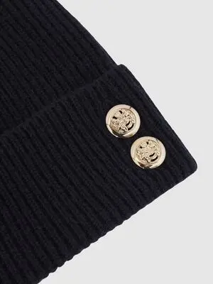 REISS Bianca Merino Wool Blend Beanie