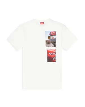 DIESEL® T-boxt-t3 Cotton Tee - Off/white