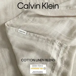 Calvin Klein Fine Weave Throw - Natural