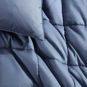Calvin Klein Solid Washed Reversible Plush 5 Piece Comforter Set, Twin/ Twin Xl - Slate Blue