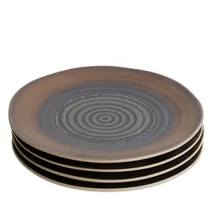 MOMENI Akita Stoneware Salad Plates, Set Of 4 - Copper