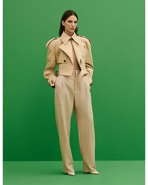Wardrobe.NYC Perfecto Trench Coat - Khaki