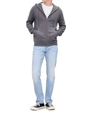 DL1961 Cotton And Cashmere Zip Hoodie