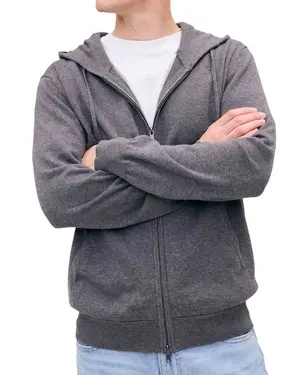 DL1961 Cotton And Cashmere Zip Hoodie