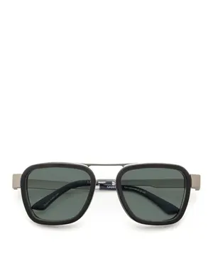 CADDIS Bandit 52 Mm Sunglasses - Gunmetal Black Polarized Gray-green