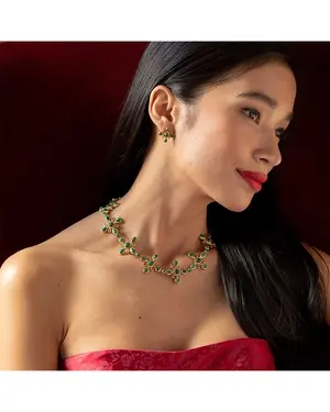 CAPUCINE DE WULF Monique Malachite Gem Convertible Necklace