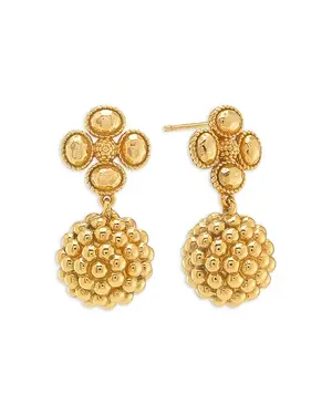 CAPUCINE DE WULF Berry Clover Drop Earrings - Gold