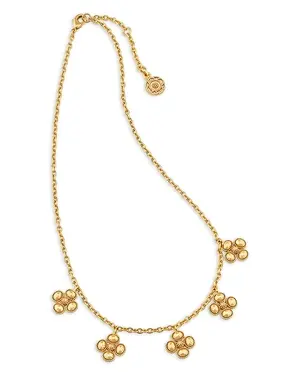 CAPUCINE DE WULF Berry Clover Multi Station Necklace