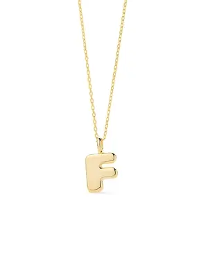 ANA LUISA Bubble Letter Necklace - F