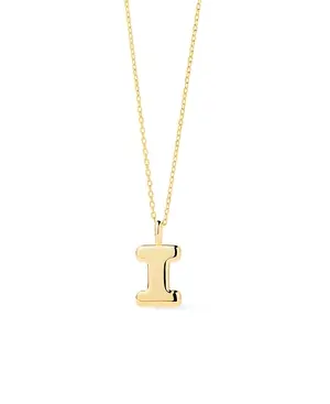 ANA LUISA Bubble Letter Necklace - I