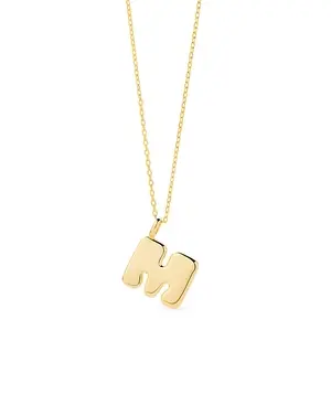 ANA LUISA Bubble Letter Necklace - M