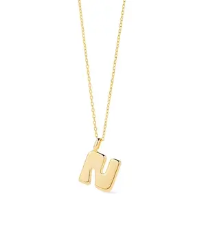 ANA LUISA Bubble Letter Necklace - N