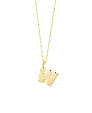 ANA LUISA Letter Pendant Necklace - W