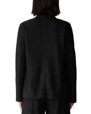 Eileen Fisher Wool High Collar Jacket