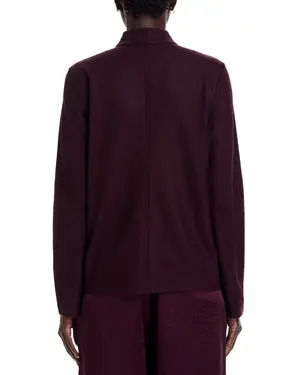 Eileen Fisher Wool High Collar Jacket