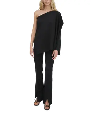 Rosetta Getty One Shoulder Caftan Top