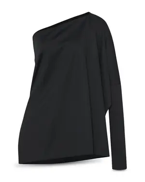 Rosetta Getty One Shoulder Caftan Top