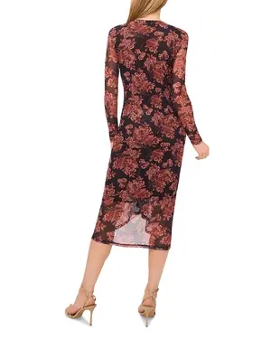 Ted Baker London Marelle V Neck Ruched Midi Dress