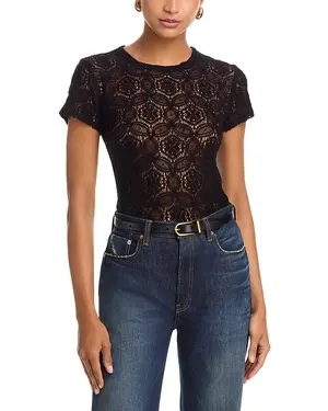 FRAME Lace Tee